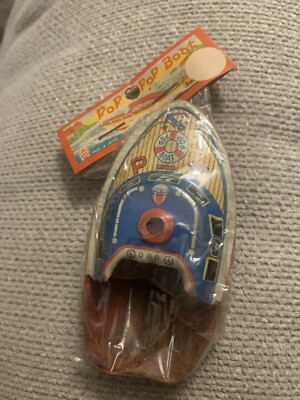 Vintage POP POP BOAT TIN BOAT Original Package Made in Japan | eBay