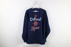 Vintage Mens XL Faded Spell Out Detroit Tigers Baseball Long Sleeve T ...