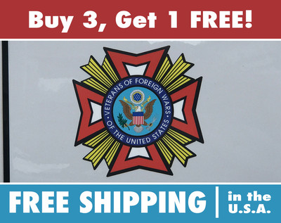 VFW Bumper Sticker Veterans of Foreign Wars Hi-Performance Bumper ...
