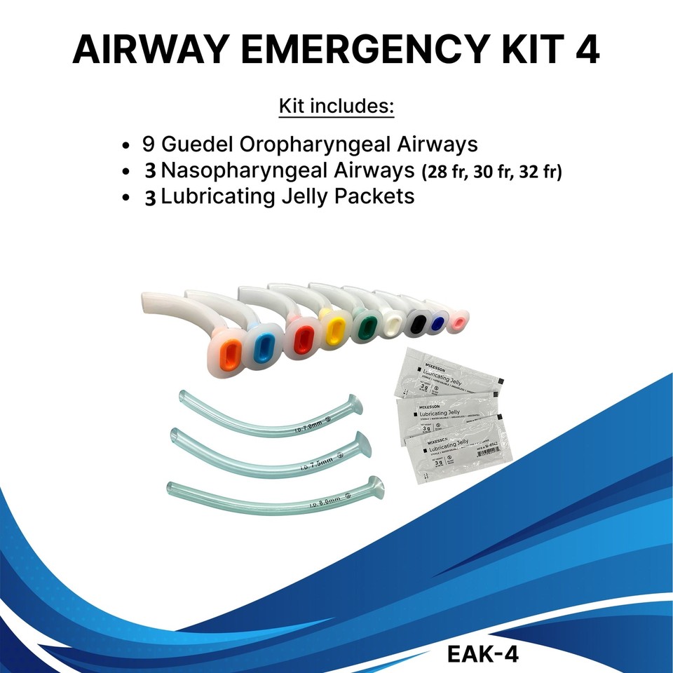 Endure Complete Airway Emergency KIT 4, 9 Guedel OPA, 3 NPA | eBay