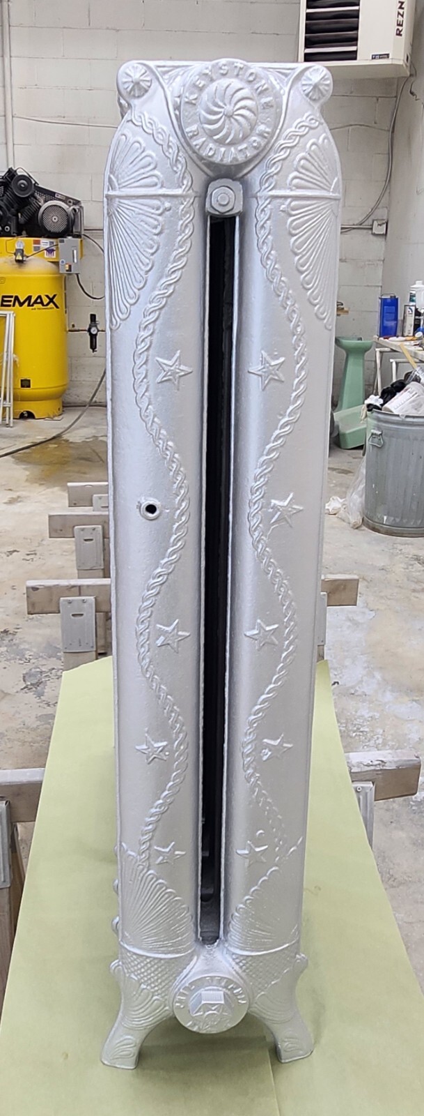 Victorian Radiator Cast Iron hot water steam antique heating star rope ...