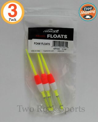 3-PACK - 1-1/2 inch 1.5" TORPEDO Spring Stick Foam Fishing FLOAT Pencil ...