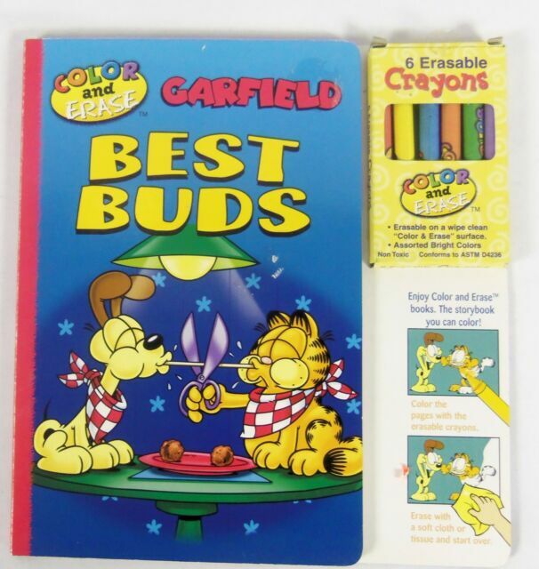 Garfield The Cat Color and Erase Hooray for Play Storybook Crayon Set ...