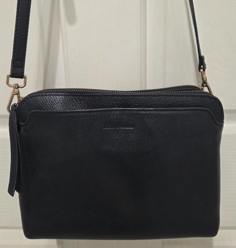 Trent Nathan Segovia Black Zip Top Crossbody Bag | eBay Australia