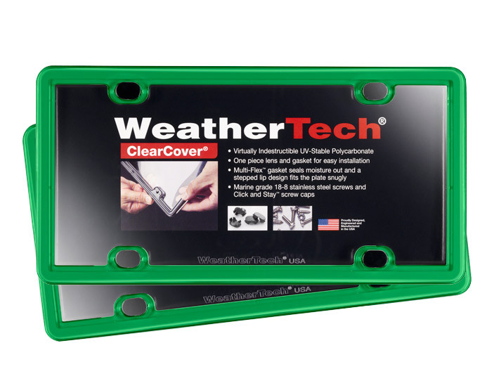 WeatherTech ClearCover License Plate Cover - Durable Frame - 2 Pack ...