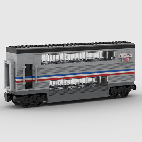 LEGO Double Decker Commuter Train Car CUSTOM Kit, MOC. 100% NEW LEGO ...