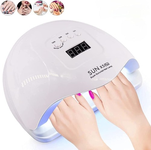 120W Nail Dryer LED Lamp UV Light Polish Gel Curing Machine Electric ...