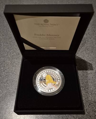 2025 Royal Mint 1oz Silver Proof Freddie Mercury Coin | eBay