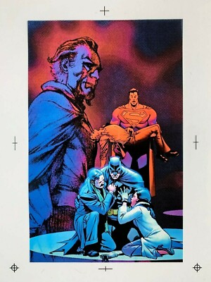 Color Production Art SUPERMAN/BATMAN #17 cover, CARLOS PACHECO art | eBay