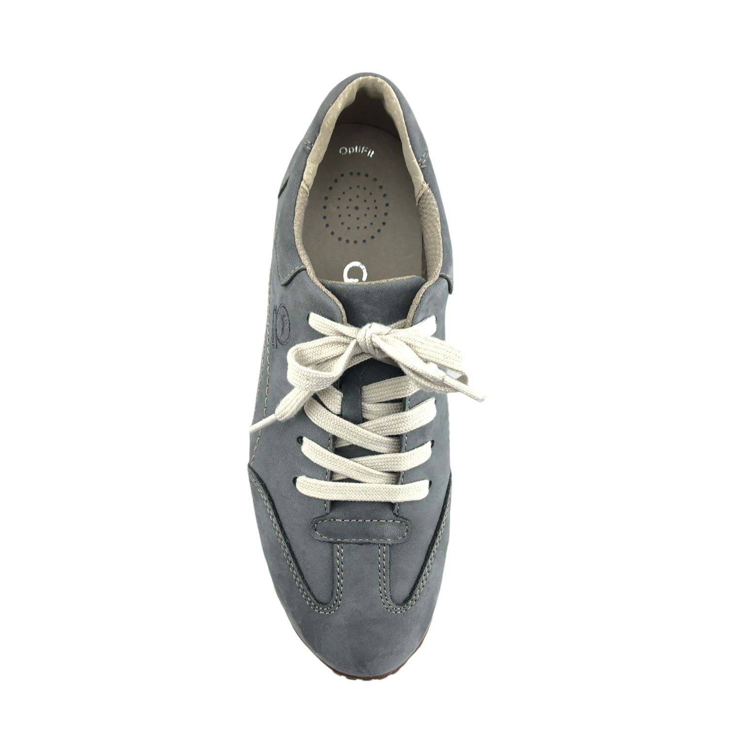 Gabor Geno dry-tan greyblue suede supportive walking shoes removable ...