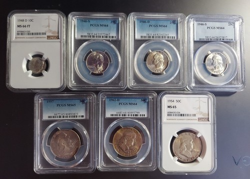 PCGS NGC Silver Coin Lot MS65 | eBay