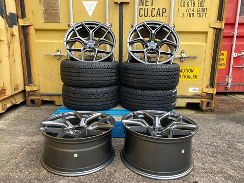 CLEARANCE 20” Aluwerks XT2 Concave Alloy Wheels + Tyres GUN Audi A5 S5 ...