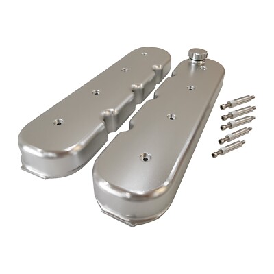 New Billet Aluminum Rocker Covers Fit For LS Engine - Raw Finish (Tall ...