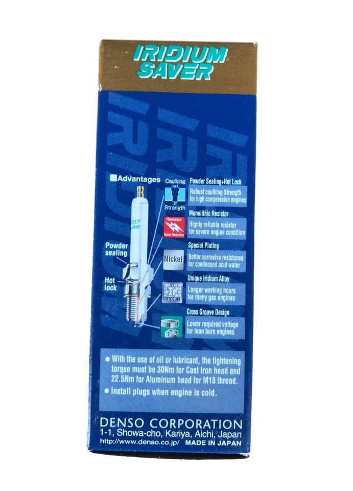 NEW DENSO GI3-1 #6115 Industrial Spark Plug ,CAT, Waukesha, Jenbacher ...