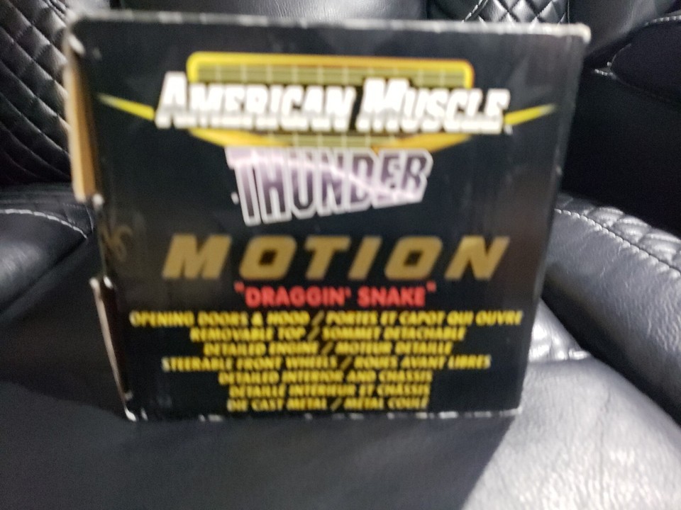 1965 Cobra ERTL AMERICAN MUSCLE THUNDER MOTION " DRAGGIN SNAKE" 1:18 ...