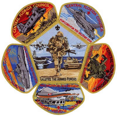 2014 Central Florida Council Boy Scout Military Armed Forces CSP Patch ...