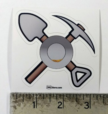 Gold Pan Pick Shovel miner mining sticker decal | eBay