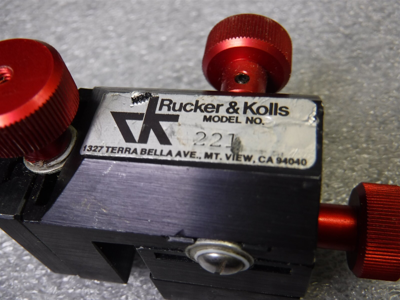 Used Rucker Kolls 221 Probe Micro Positioner Micromanipulator U10 | eBay