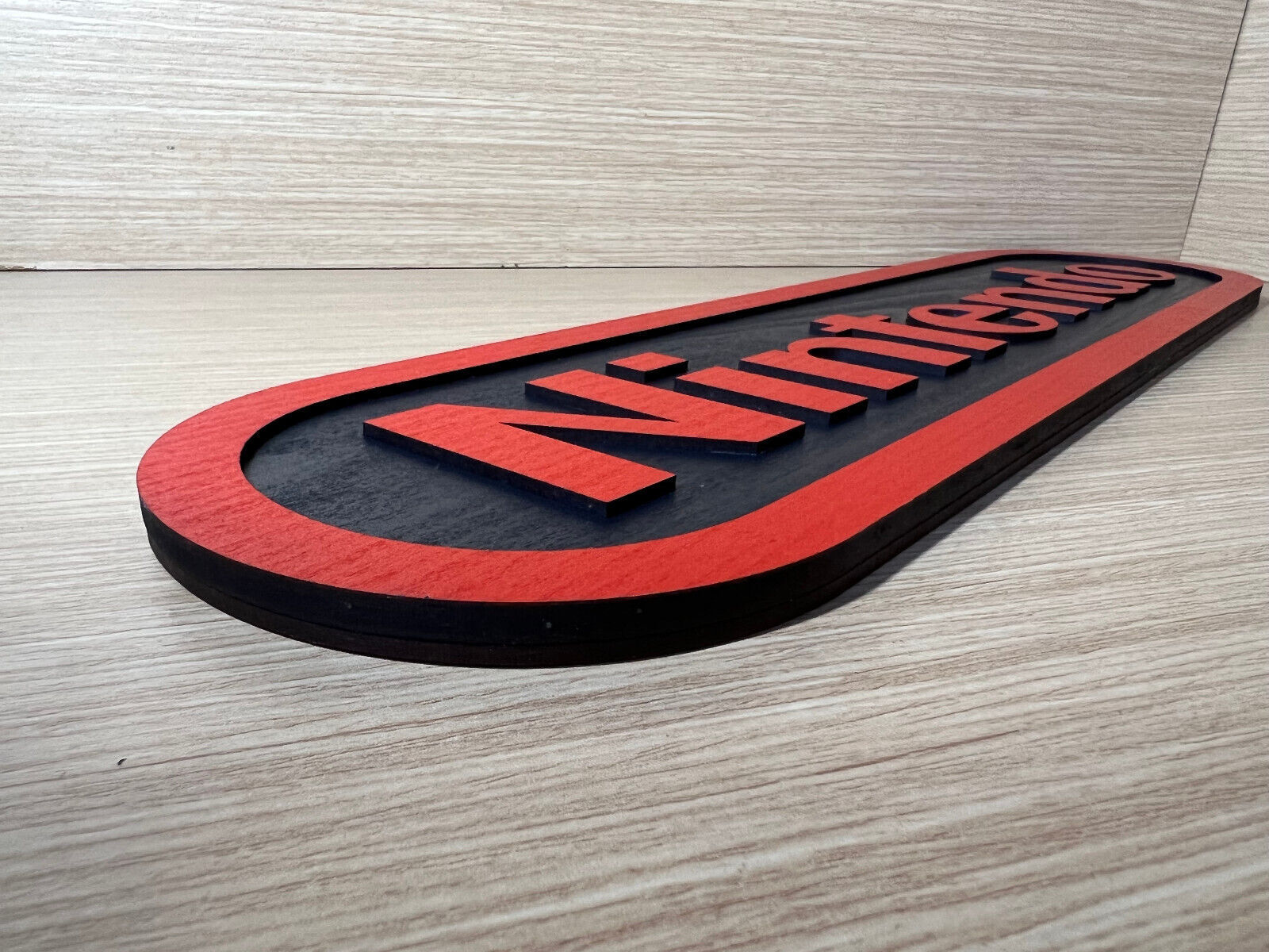 XXL SIZE - Poster Logo Nintendo Wood Display wall color N64 Mario Snes ...