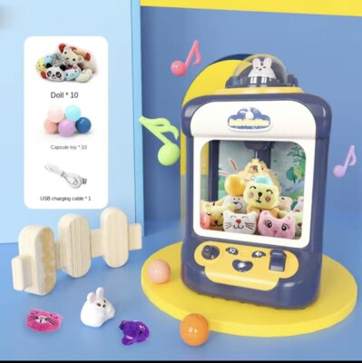 Arcade Claw Machine Candy Crane Game Toy for Kids with 10 Mini Toys ...