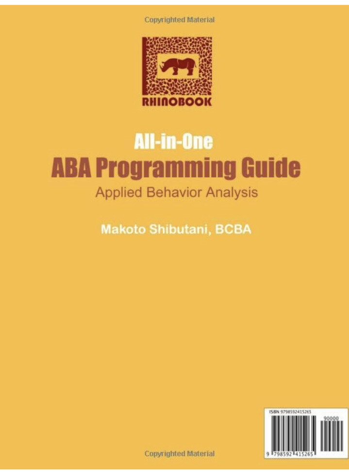 All-in-One ABA Programming Guide Applied Behavior An... by Shibutani ...