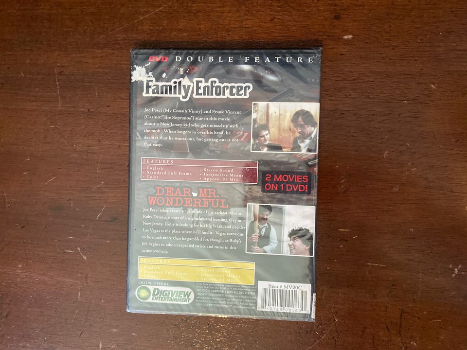 Family Enforcer and Dear Mr Wonderful Double Feature DVD Brand New ...