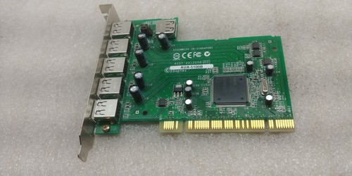 Adaptec AUA-5100B 6-Port USB 2.0 PCI Card Expansion Controller FREE ...