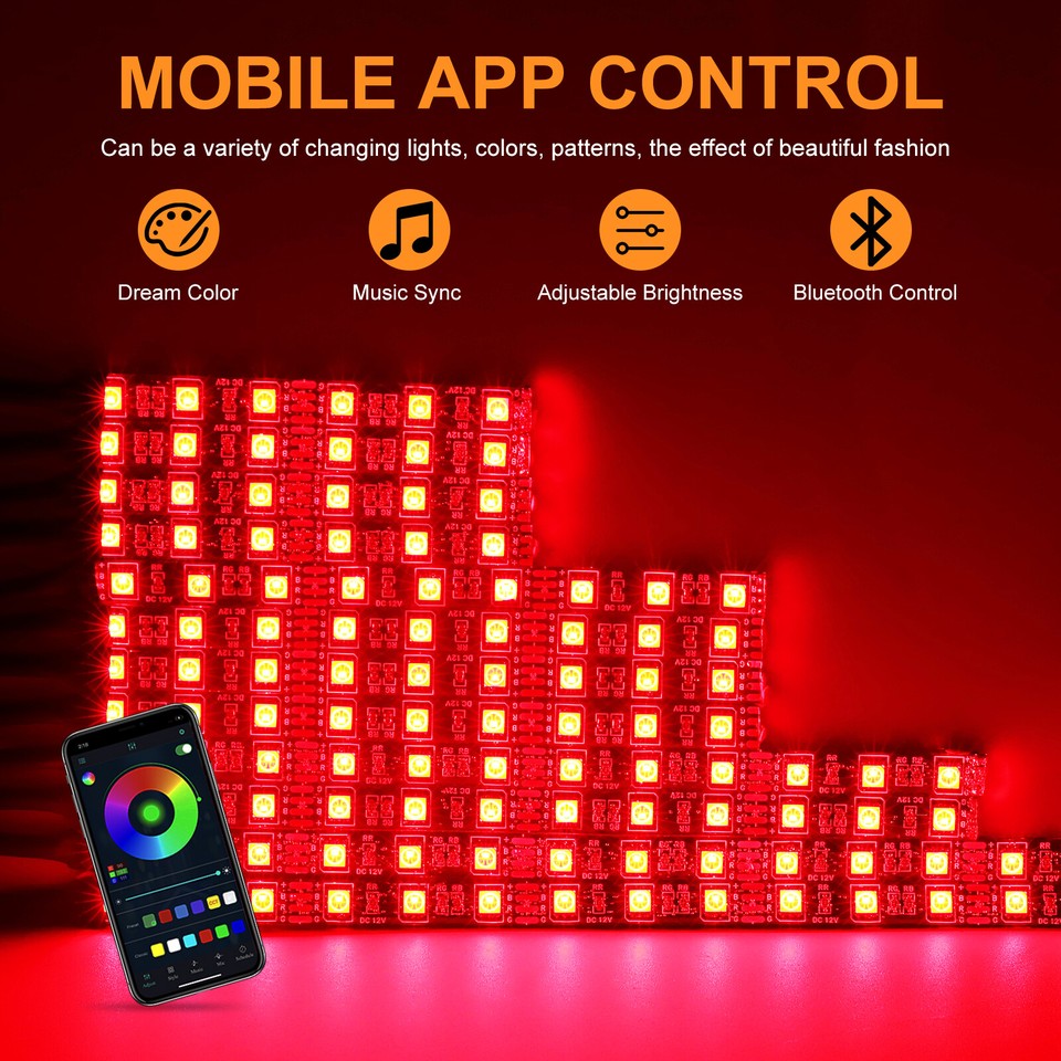 For Can-am Ryker 900 12X Motorcycle ATV RGB LED Neon Under Glow Light ...