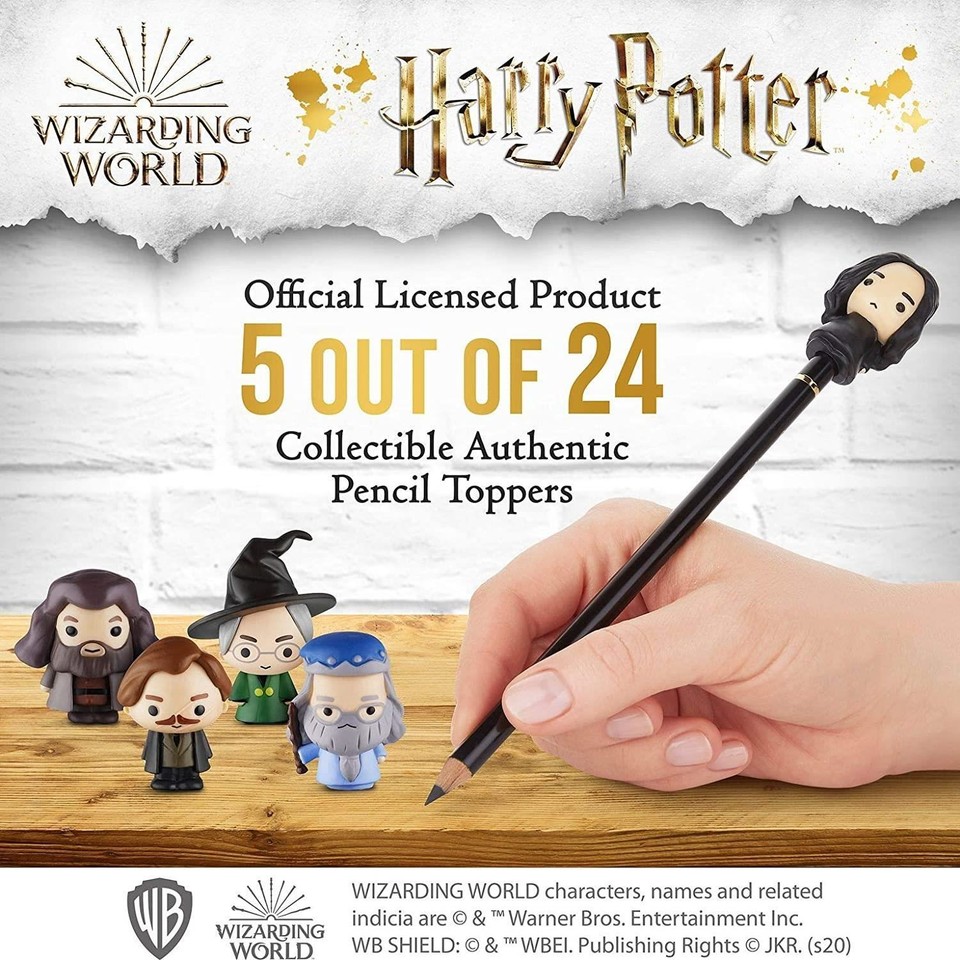 Harry Potter Pencil Toppers 5pk Rubeus Remus Severus Albus Minerva ...