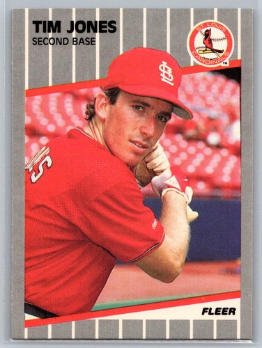 Tim Jones 1989 Fleer BASEBALL #453 St. Louis Cardinals RC | eBay