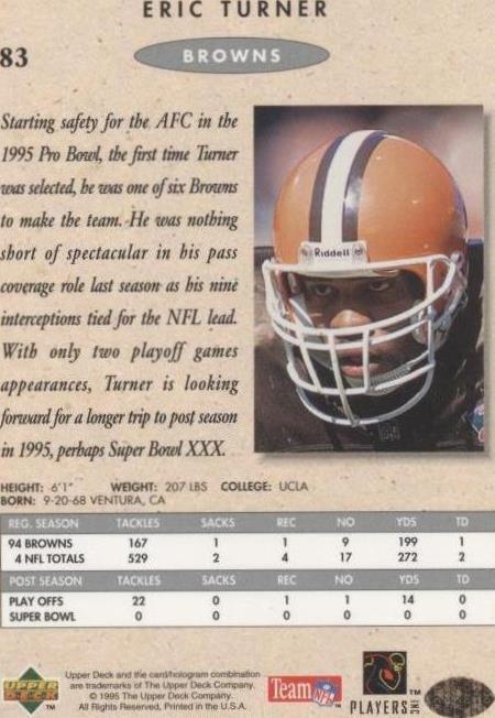 1995 SP Championship Series Eric Turner #83 for sale | eBay
