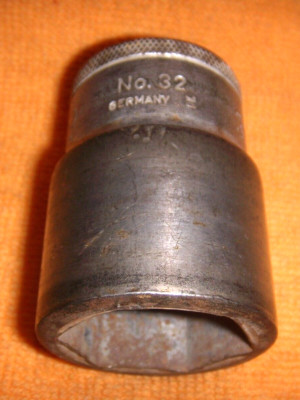 Gedore Vanadium #32 UE 3/4" Drive 12 Point Socket Knurled Ring Germany ...