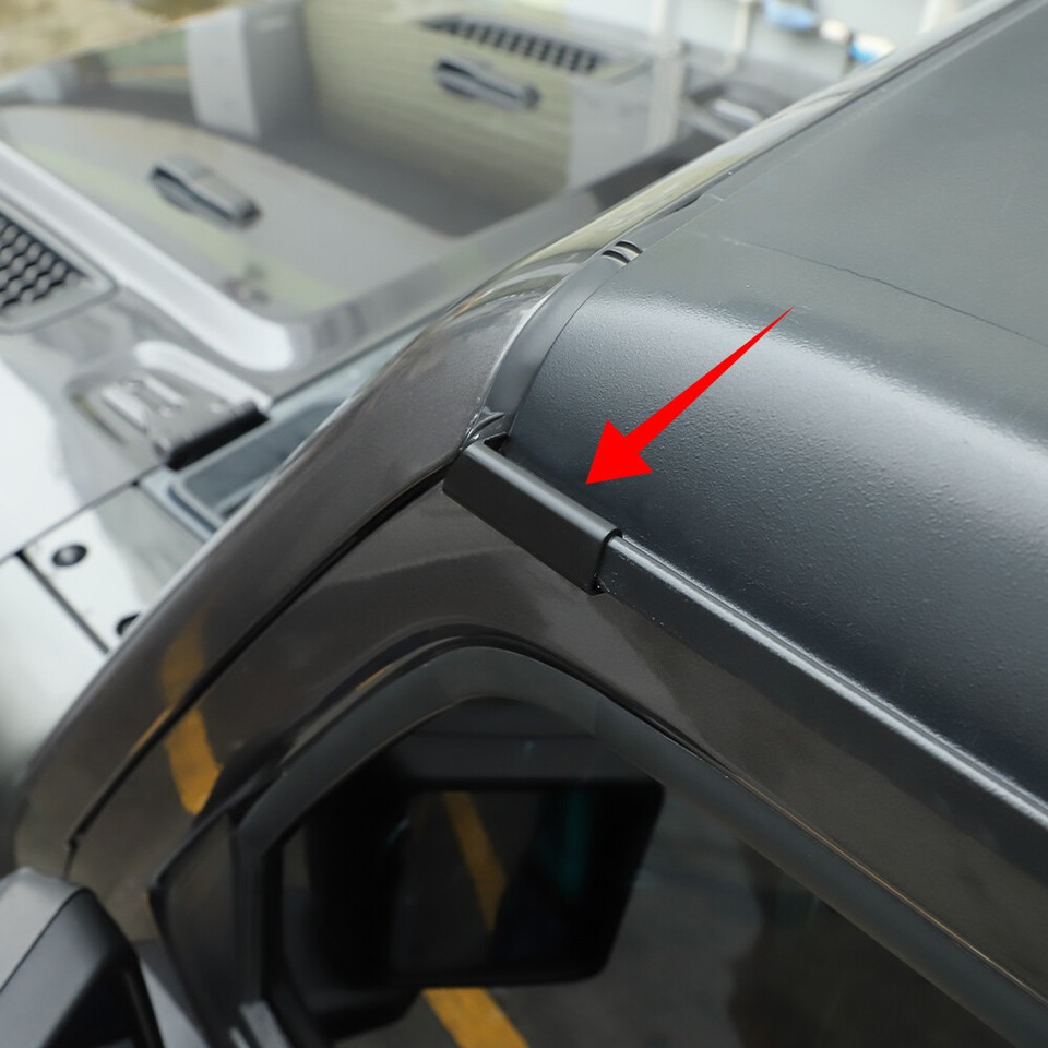 ?? 2Pcs Car Roof Water Rain Gutter Extension Parts For Jeep Wrangler JL ...