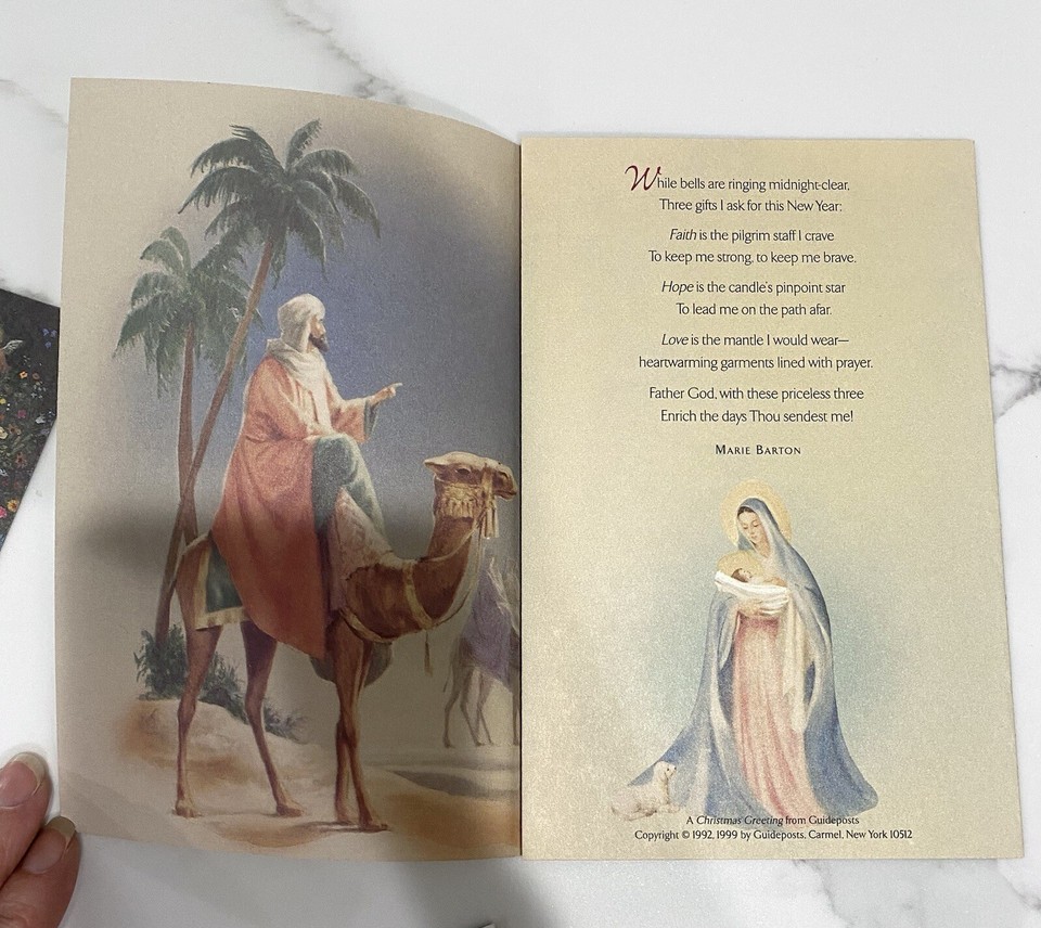 90s Christmas Greeting From Guideposts 4 Christmas Card Pamphlets | eBay