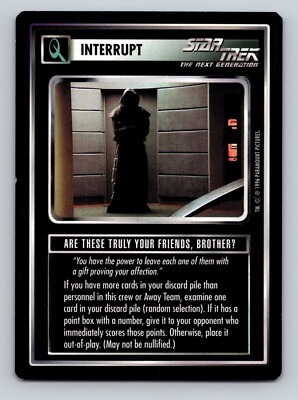 Star Trek CCG Interrupt Are These Truly Your Friends Brother Black ...