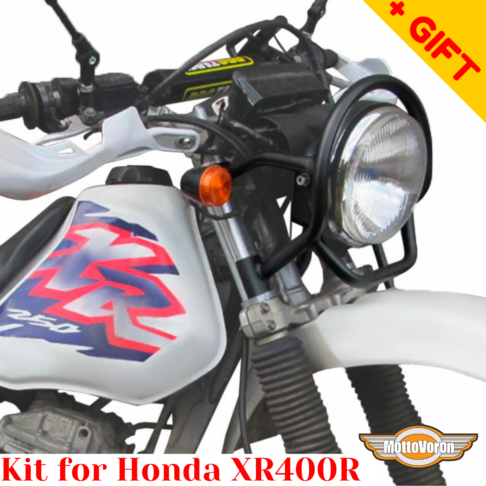 For Honda XR 400 Rear rack XR400R Headlight protector Guard XR 400 Kit ...