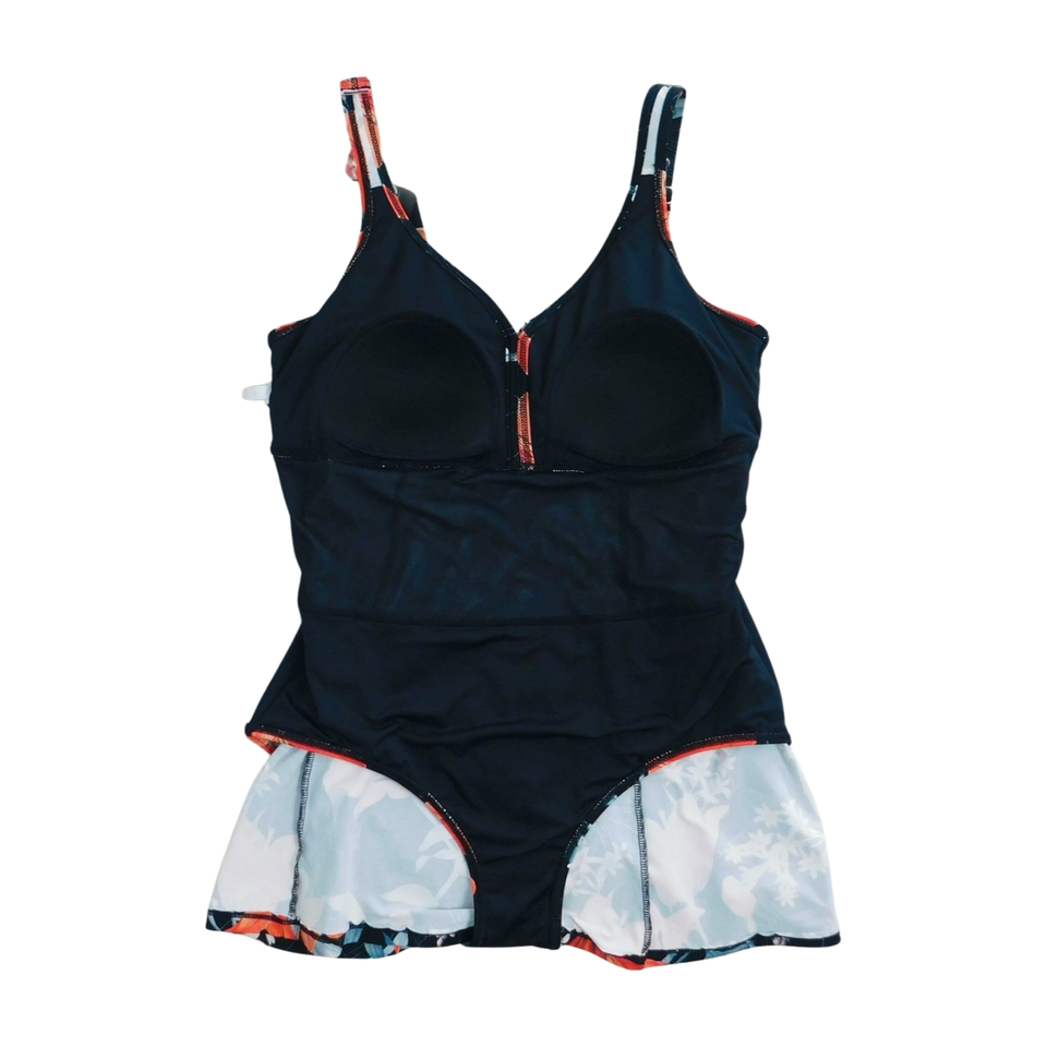 ~SS~ Size 12 JANTZEN Lily Garden Swimsuit, Swim Dress - Black/Multi ...