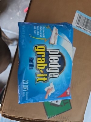 Pledge Grab It Dry Unscented Cloths - 20 Dry 8 in x 11.5 in Disposable ...