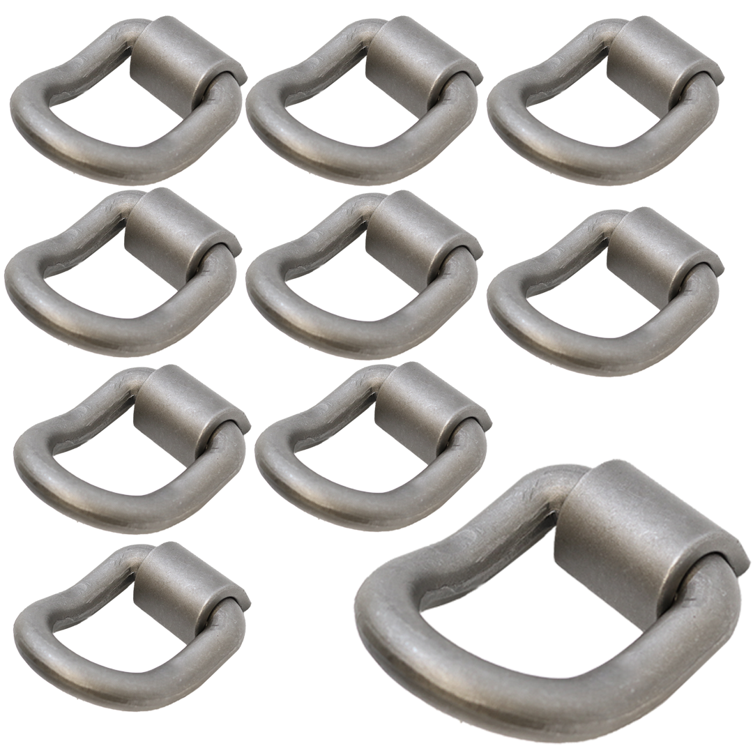 1" Heavy Duty Weld-On Bent Forged Mounting D Ring 47,000lb - 10 Pack | eBay
