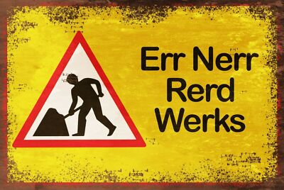 Funny Hull Roadsign Image Vintage Retro Style Metal Sign, humorous ...