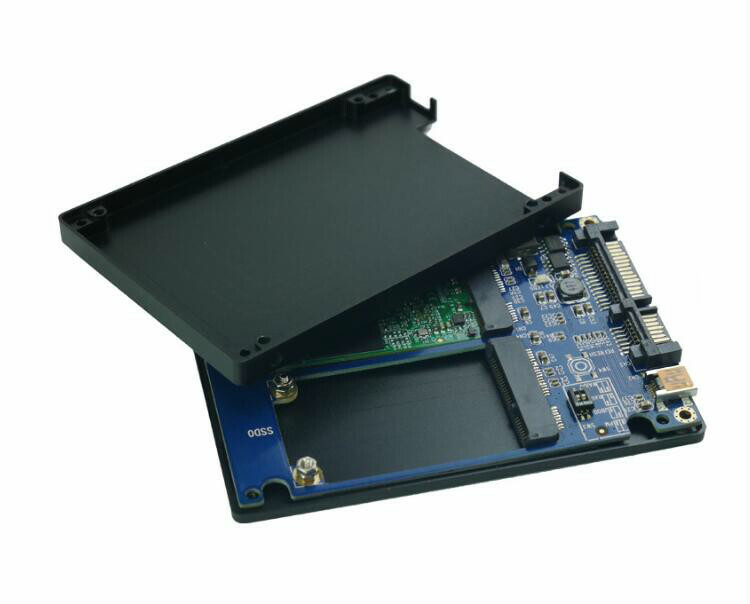 Dual mSATA SSD to 2.5" SATA3.0 Adapter Enclosure USB3.0 to 2 MSATA RAID ...