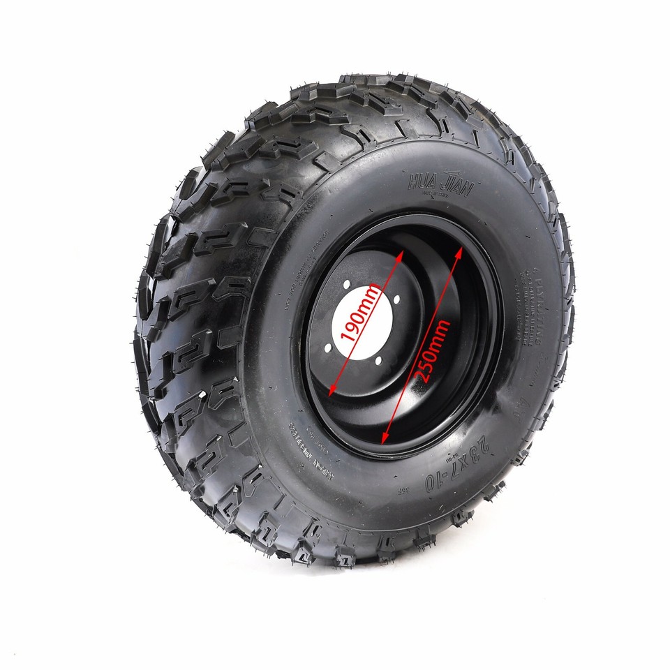 Pair 23x7-10'' ATV Wheel Tires Rim 23x7x10 23-7-10 Mower Go Kart Golf ...