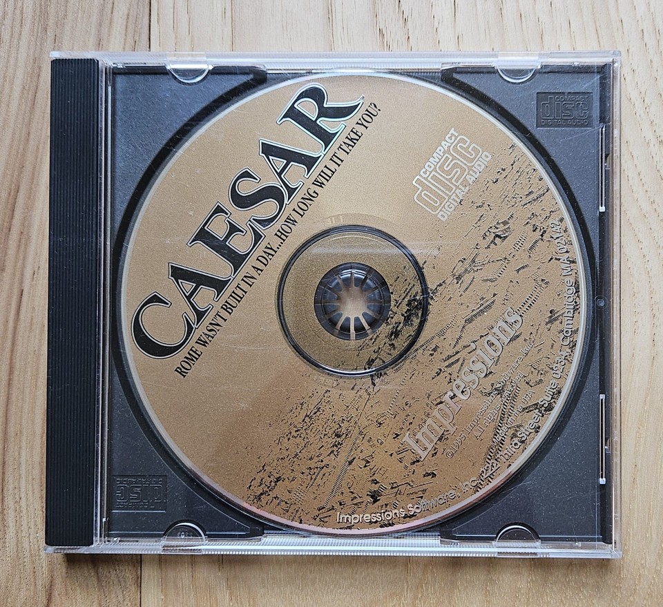 Caesar: Rome Wasn't Built in a Day (IBM CD-ROM, 1993, Impressions) Big ...