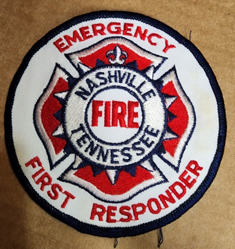 TN Nashville Tennessee Fire Emergency First Responder Patch | eBay