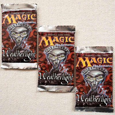 MTG: 3 WEATHERLIGHT Sealed Booster Pack Lot from Box - 3 Packs Magic ...