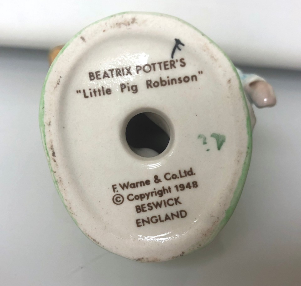 Beatrix Potter's "Little Pig Robinson" Beswick Figurine from 1980s | eBay