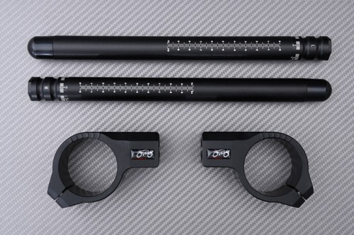 Matte Black High Rise Clip-on Adjustable Handlebars 50mm YAMAHA YZF R6 ...