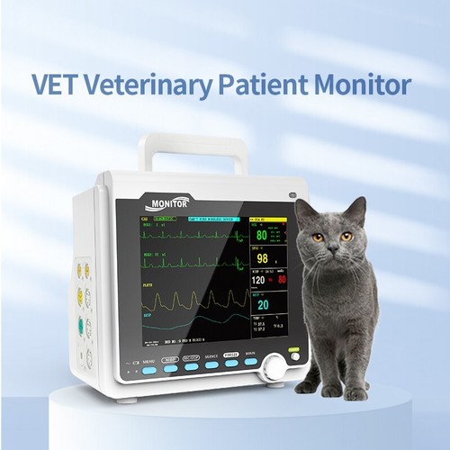 US Veterinary Patient Monitor Vital Signs VET Machine ECG NIBP SPO2 ...