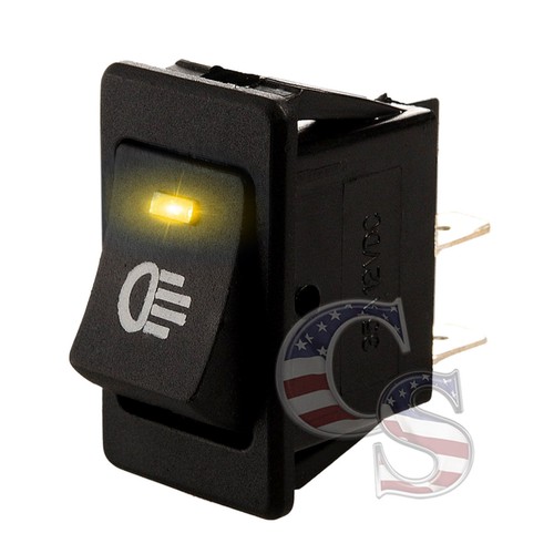 4Pcs 12V 35A Universal Car Fog Light Rocker Switch LED Dash Dashboard ...