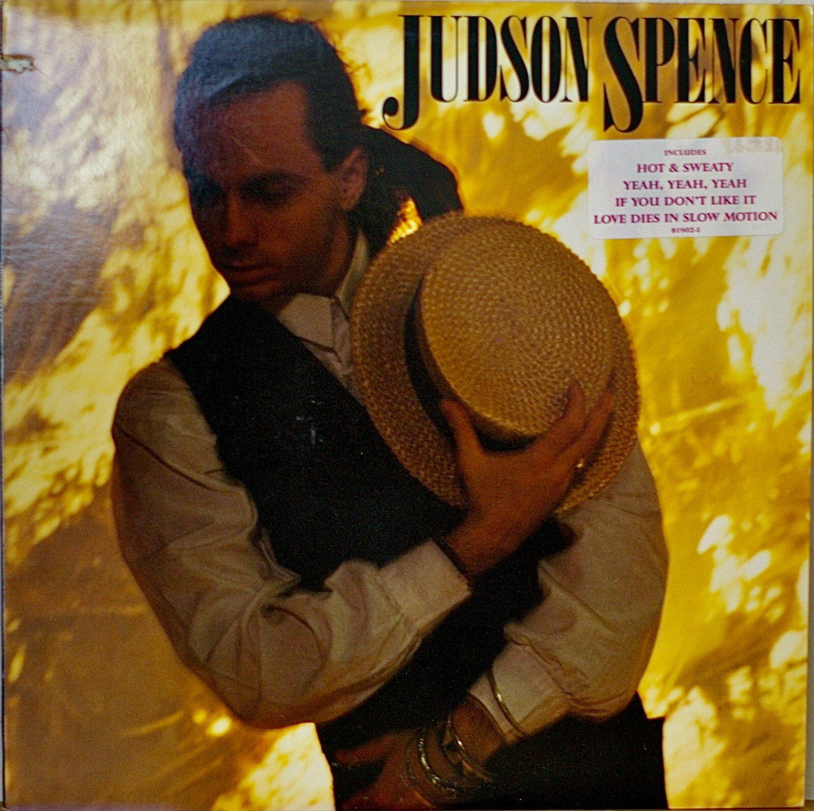 JUDSON SPENCE (self titled)-M1988LP EMBOSSED COVER PROMO LYRICS SLEEVE ...